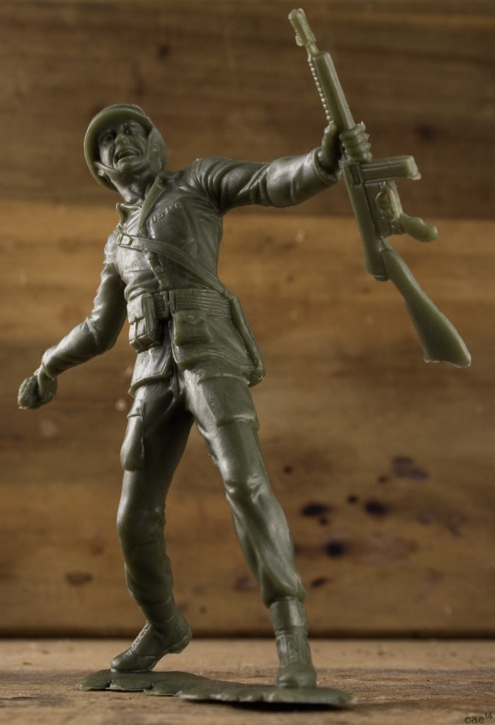 Of course, little green army men are *not* the magic of childhood but ...